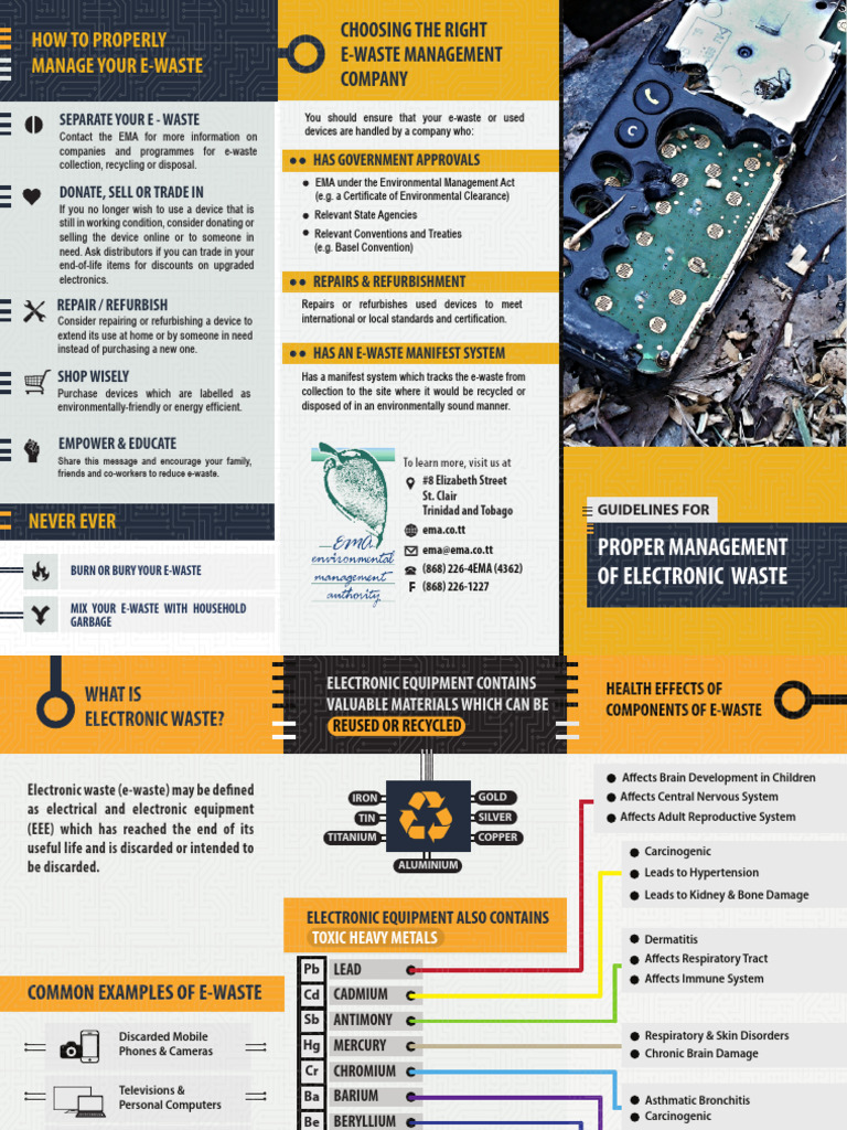Effective E-Waste Management Tips | PDF | Electronic Waste | Pollution