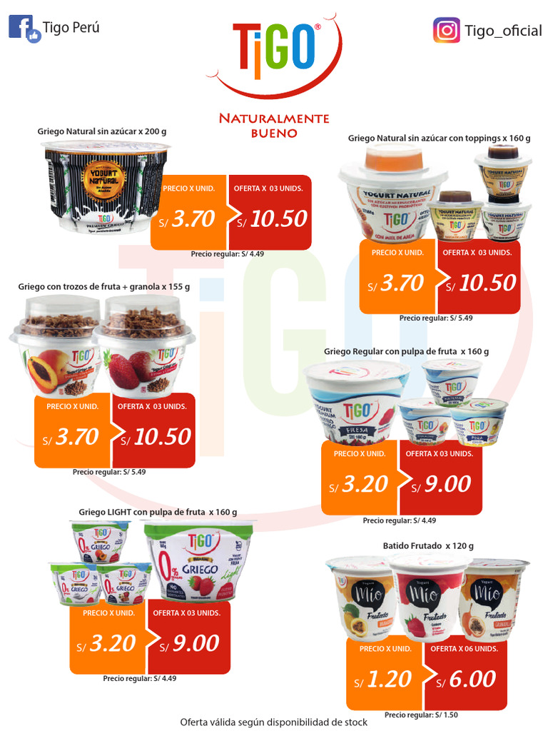 PRODUCTOS TIGO | PDF