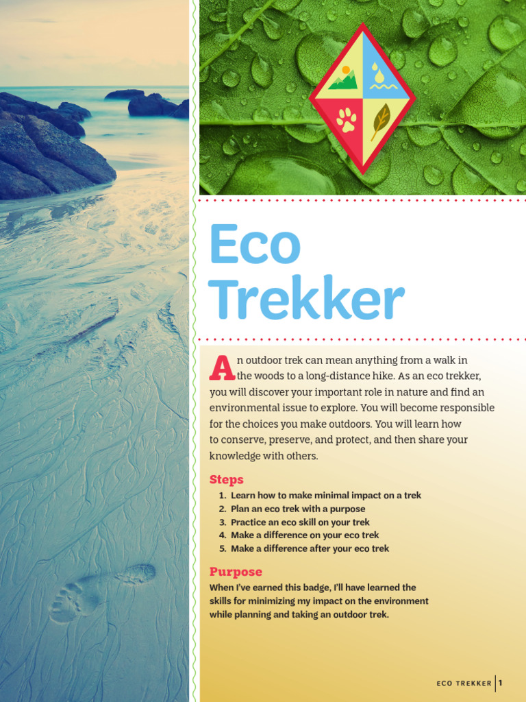 Cadette Eco Trekker Badge Guide | PDF | Hiking | Water