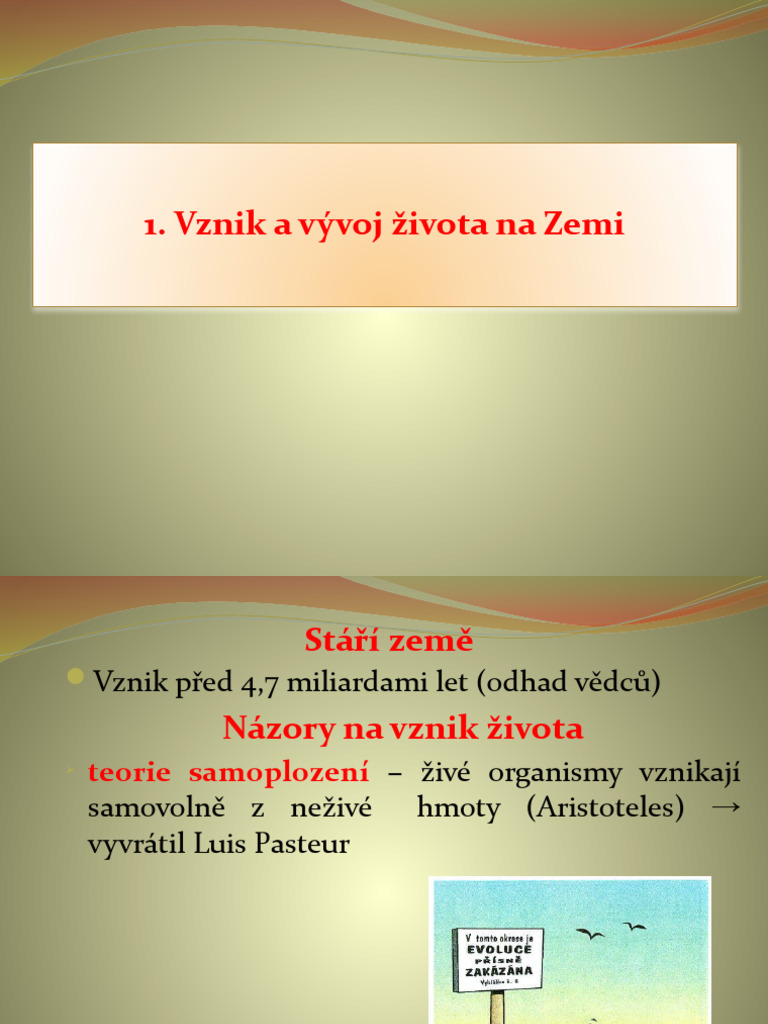 2.-3.-Vznik-a-vyvoj-zivota-na-Zemi 2 | PDF