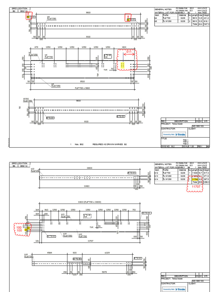 Assembly Drawing With Nots | PDF