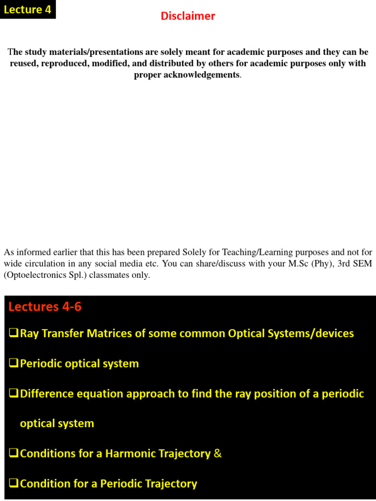 Lect-4-5 | Download Free PDF | Laser | Optics