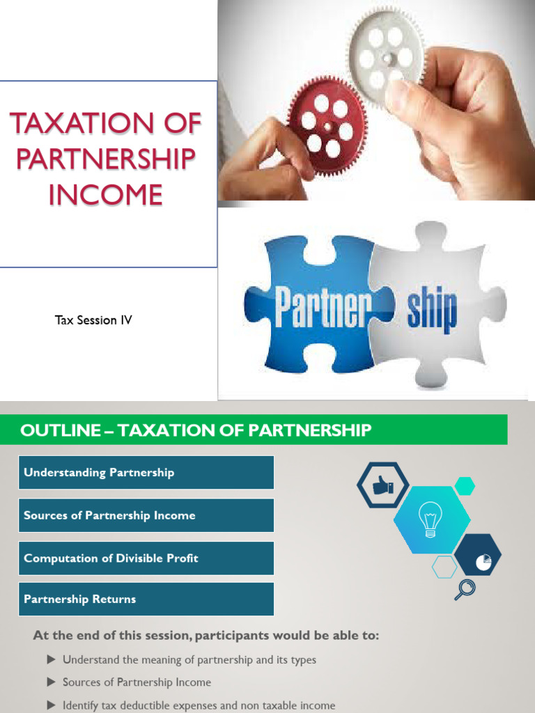 Partnership Income Tax Guide | PDF | Partnership | Income