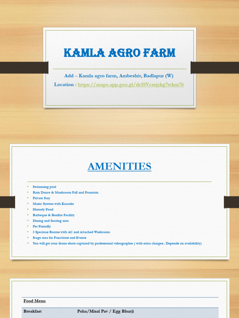 KAMLA AGRO FARm | PDF