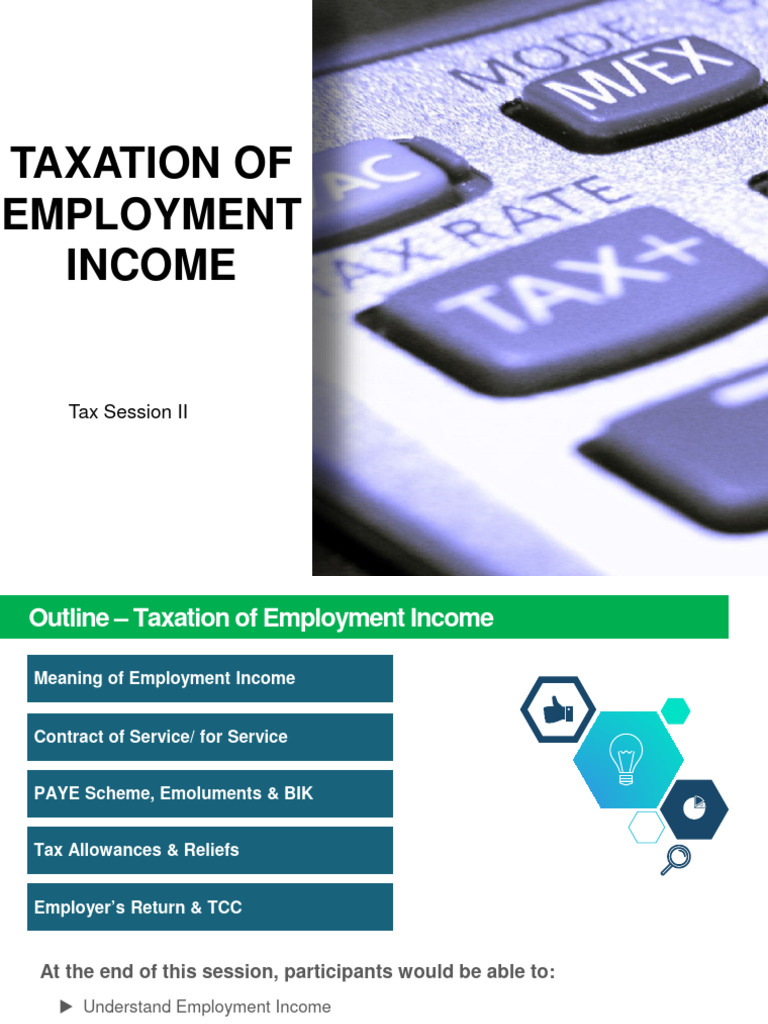 Tax Session II - Taxation of Employment Income | PDF | Taxes | Expense
