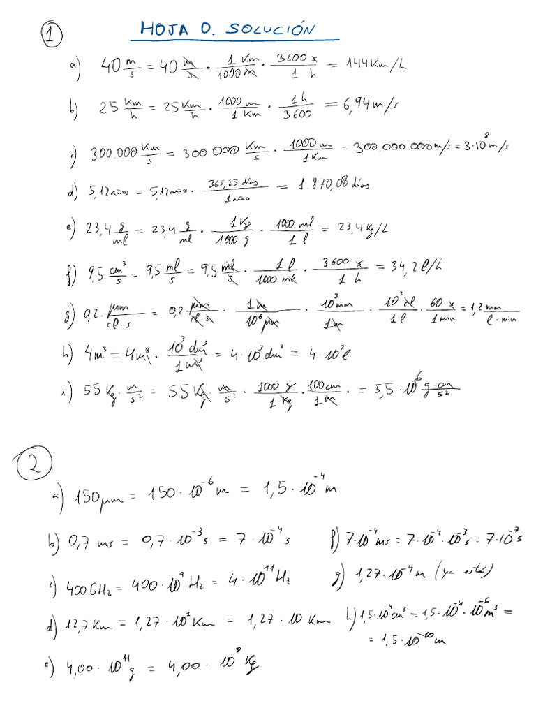 Soluciones Hoja 0 | PDF