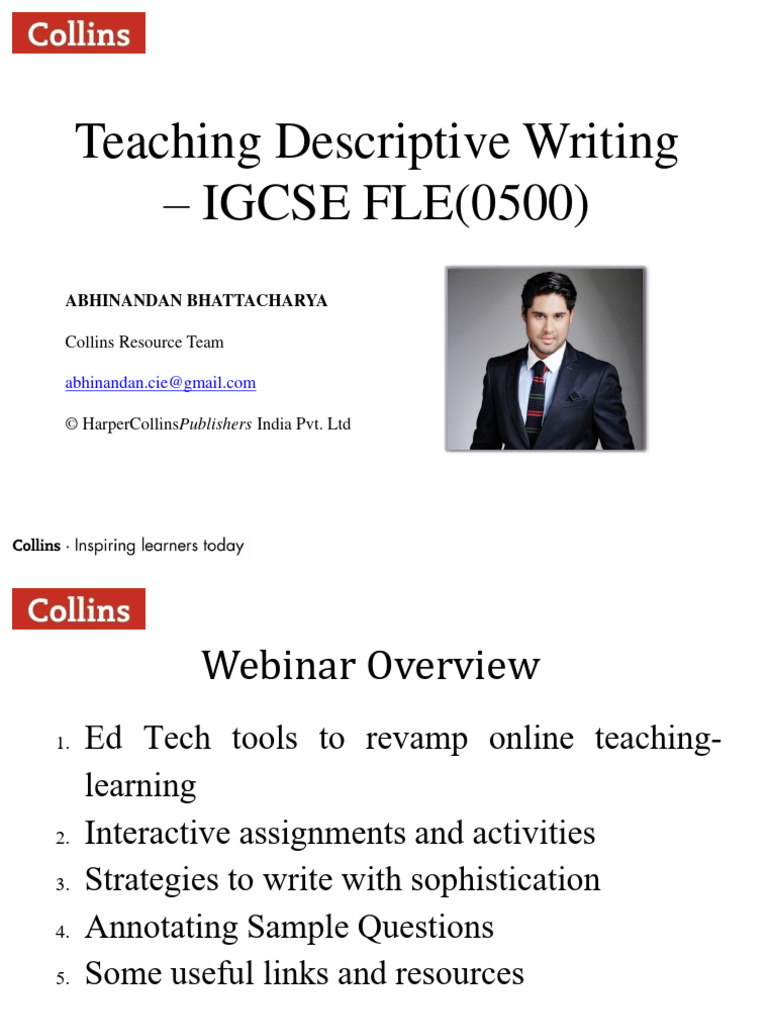 Collins - Descriptive Writing - IGCSE FLE | PDF | Emotions