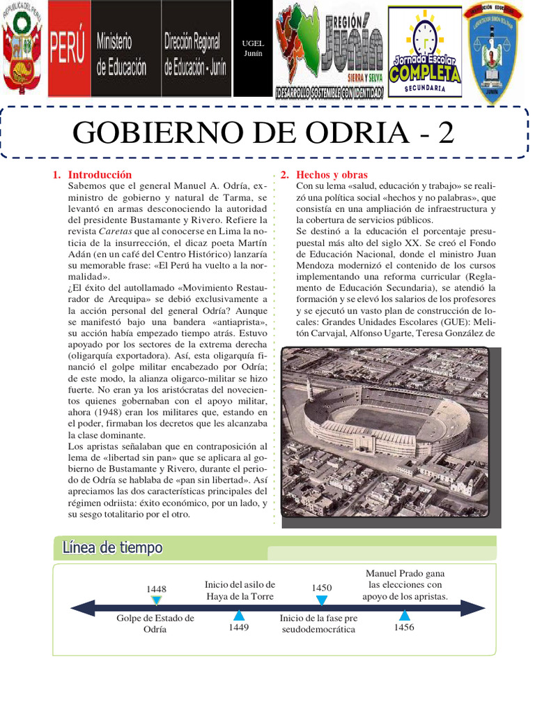 30. Gobierno-de-Manuel-Odría-II-5to | Descargar gratis PDF | Perú