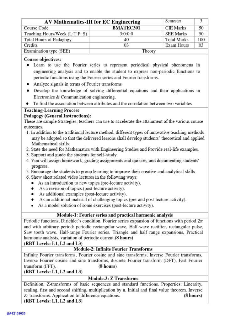 3-8th Semester ECE VTU Syllabus | PDF | Amplifier | Electronic Oscillator