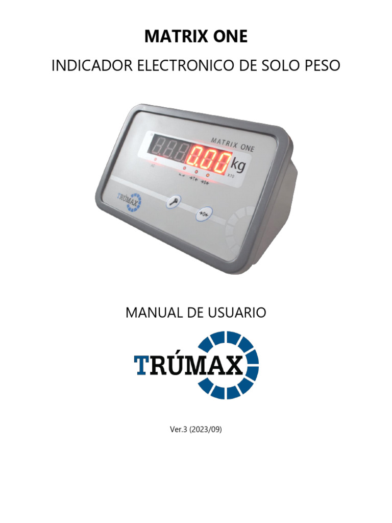 Manual Matrix One Axg2 | Descargar gratis PDF | Cambiar | Balanza