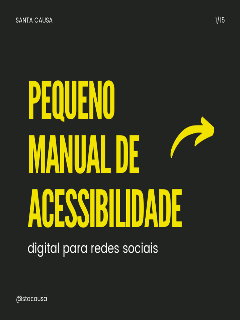 Pequeno Manual de Acessibilidade | PDF | Imagem | Acessibilidade