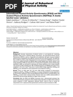 IPAQ Short Form: Youth Physical Activity Assessment | PDF | Self Report ...
