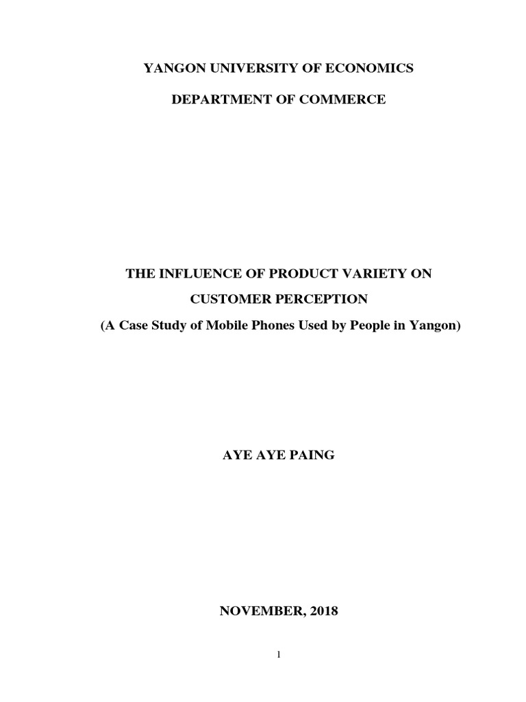 Aye Aye Paing, M.com II-19 | PDF | Consumer Behaviour | Behavior