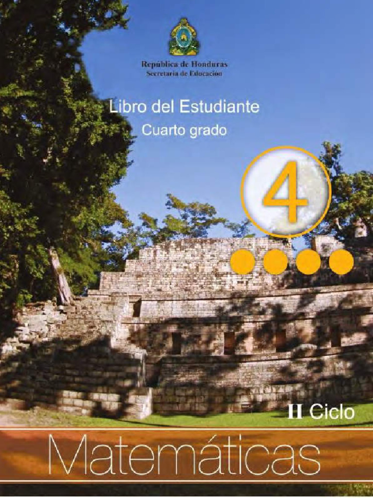 Libro Del Estudiante Mat Cuarto Grado Web | PDF | Honduras