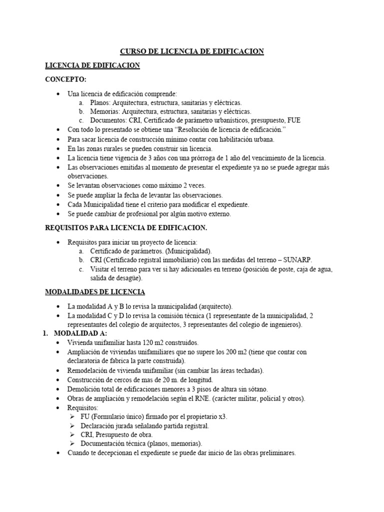 Licencia de Edificacion | PDF | edificio