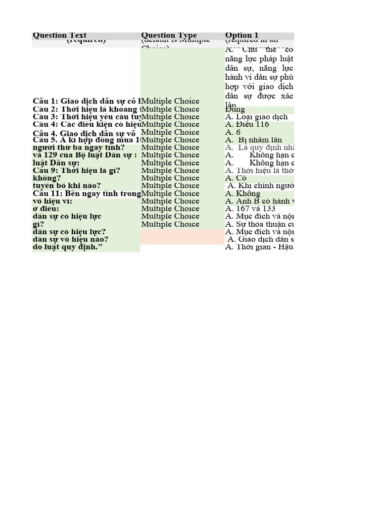 QuizizzSampleSpreadsheetUpdated v2 | PDF