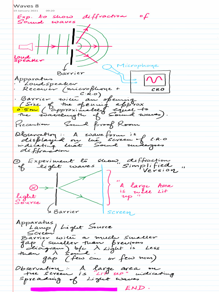 Experiment for Diffraction | PDF
