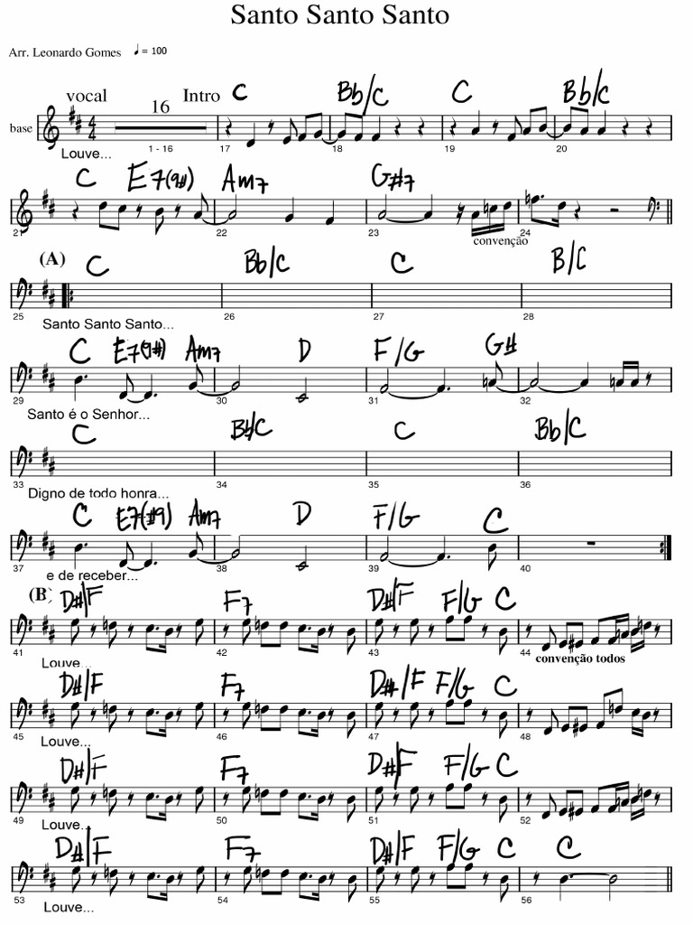 Santo Santo Santo - C | PDF