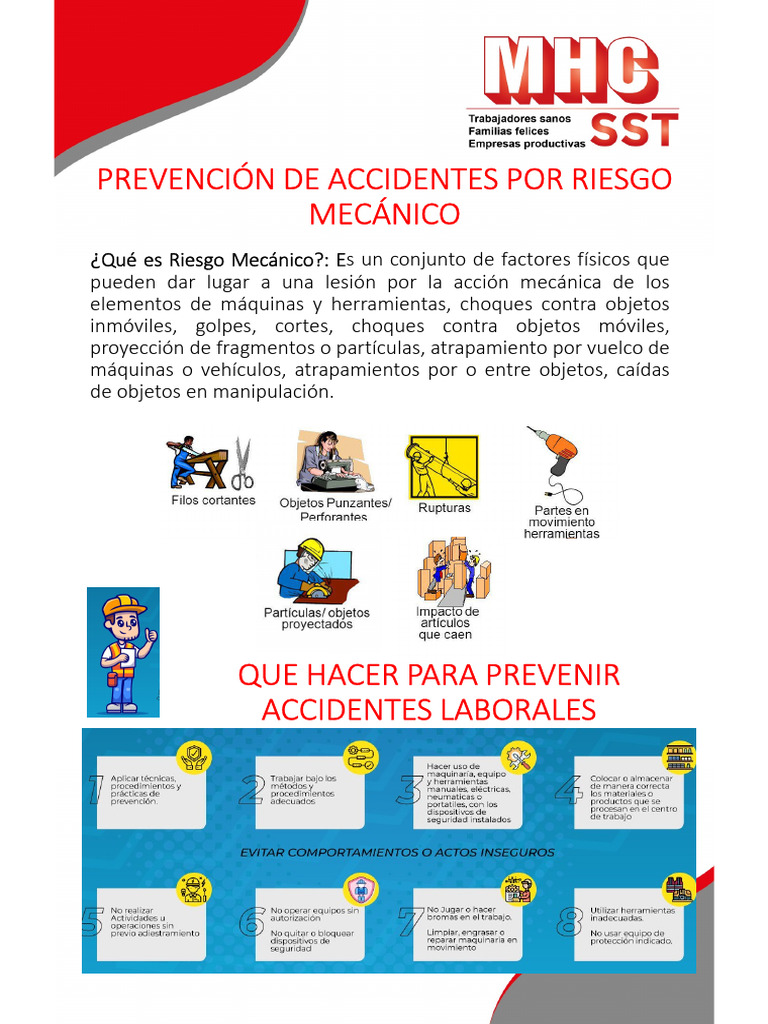 2023-11-03 - Prevención de Accidentes Por Riesgo Mecanico | PDF