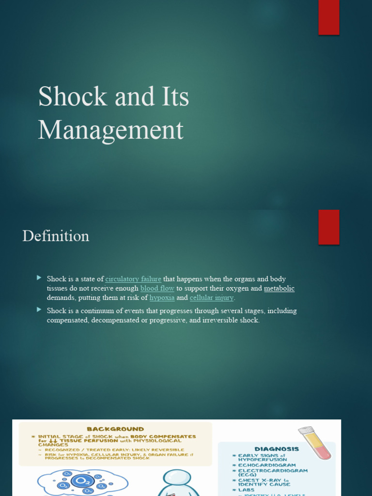 Shock and Its Management | PDF | Shock (Circulatory) | Sepsis