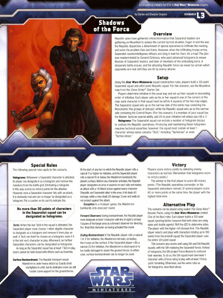 SWM Shadows of The Force | PDF