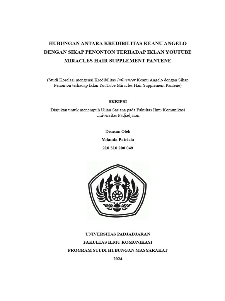 (DRAFT) Skripsi Yolanda Patricia | PDF