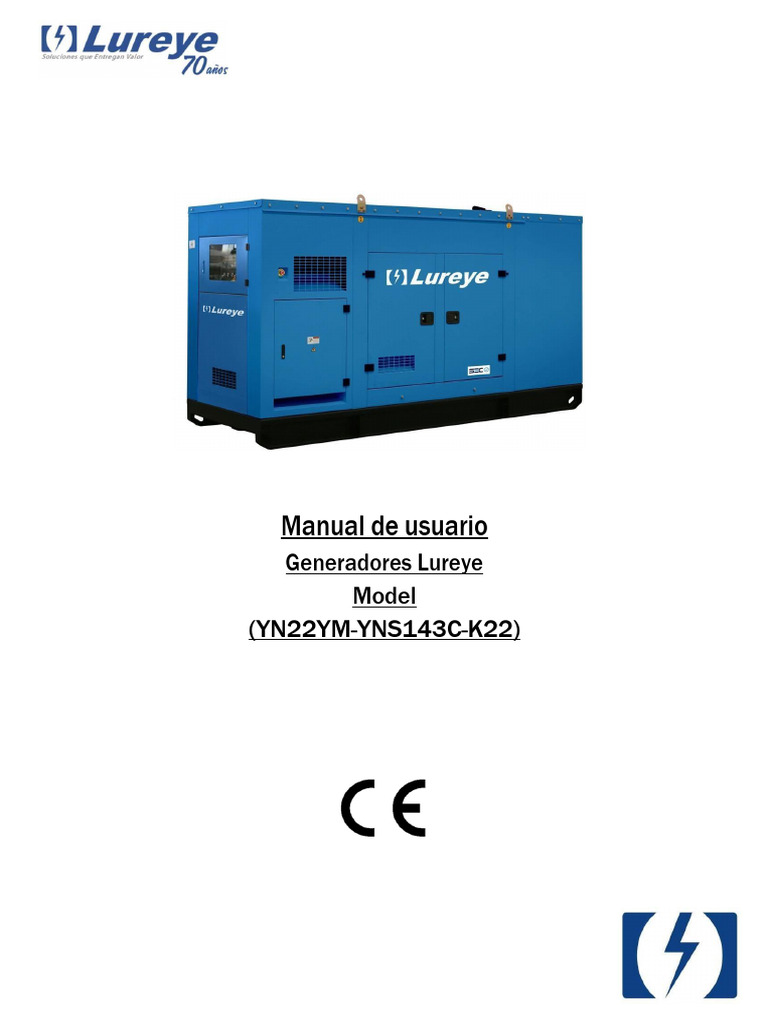 MANUAL GENERADORES LUREYE | PDF | Motores