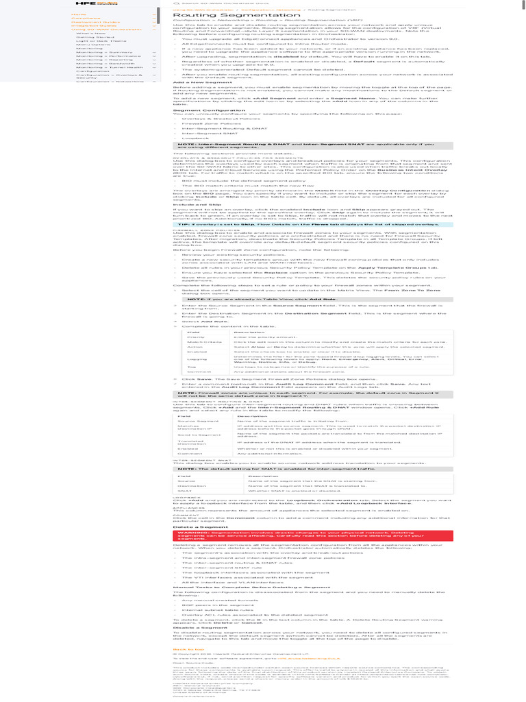 Routing Segmentation Sd Wan Orchestrator Docs Pdf Firewall Computing Computer Network