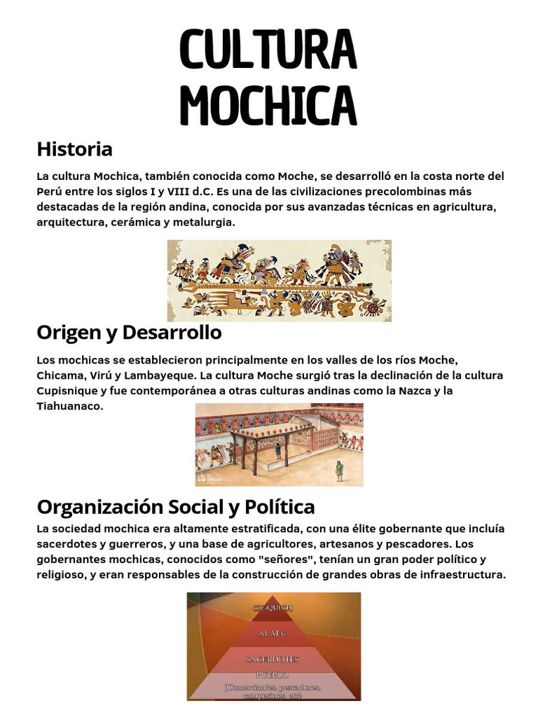 Cultura Mochica: Historia y Legado | PDF | Era precolombina
