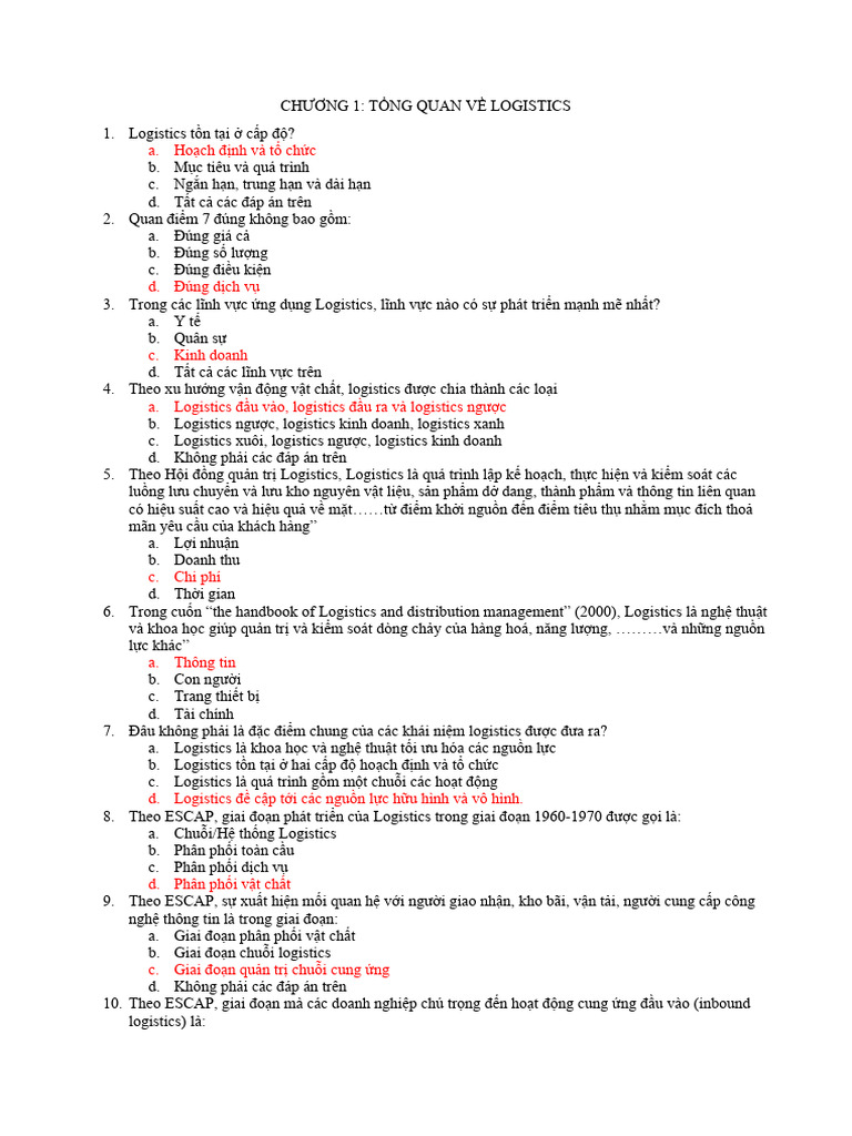 T NG Quan Logistics | PDF