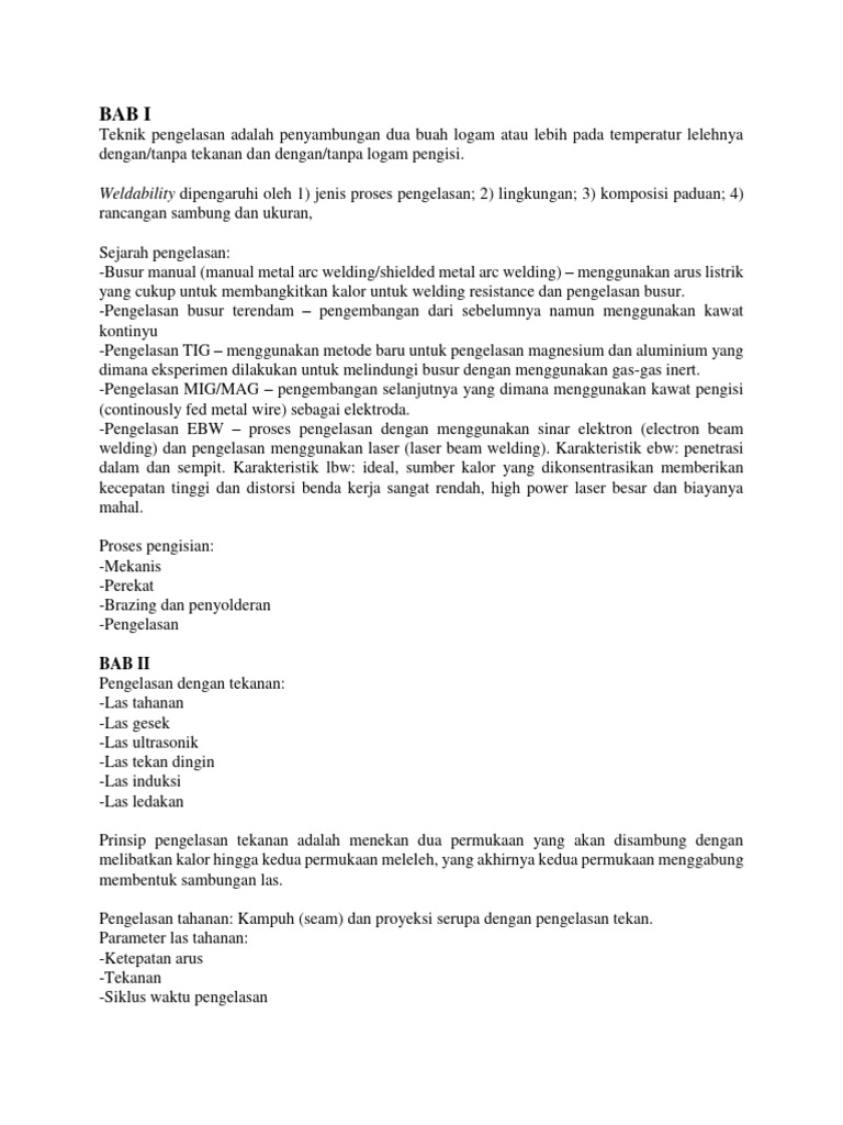 Teknik Pengelasan (13 Mei 2019) | PDF