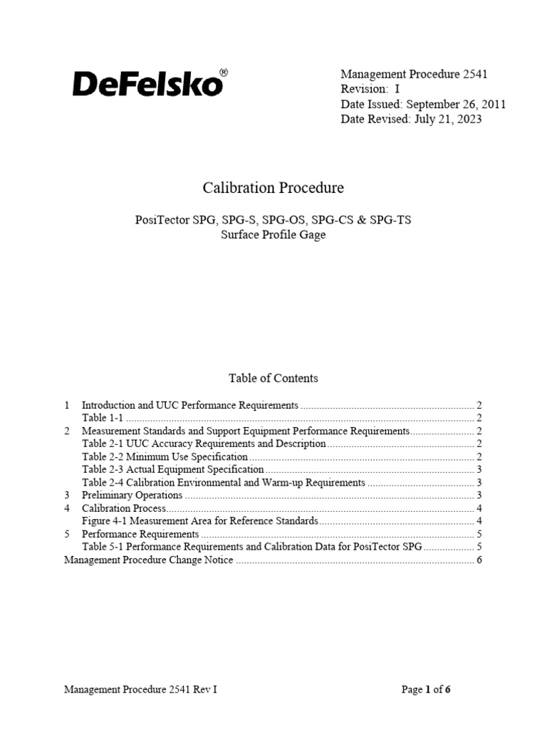 Calibration Procedure PosiTector | Download Free PDF | Calibration | Accuracy And Precision