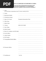 Mmi Registration Form Spouse Child 1 | PDF | Chess Theory | Chess