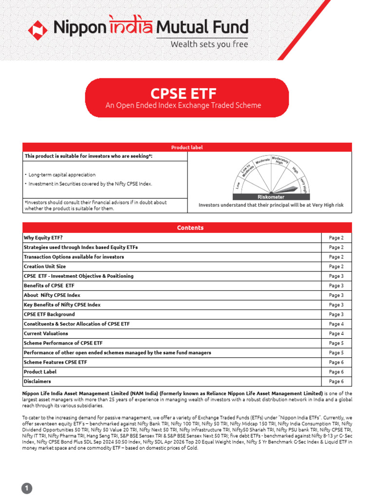 Cpse Etf | PDF | Exchange Traded Fund | Stocks