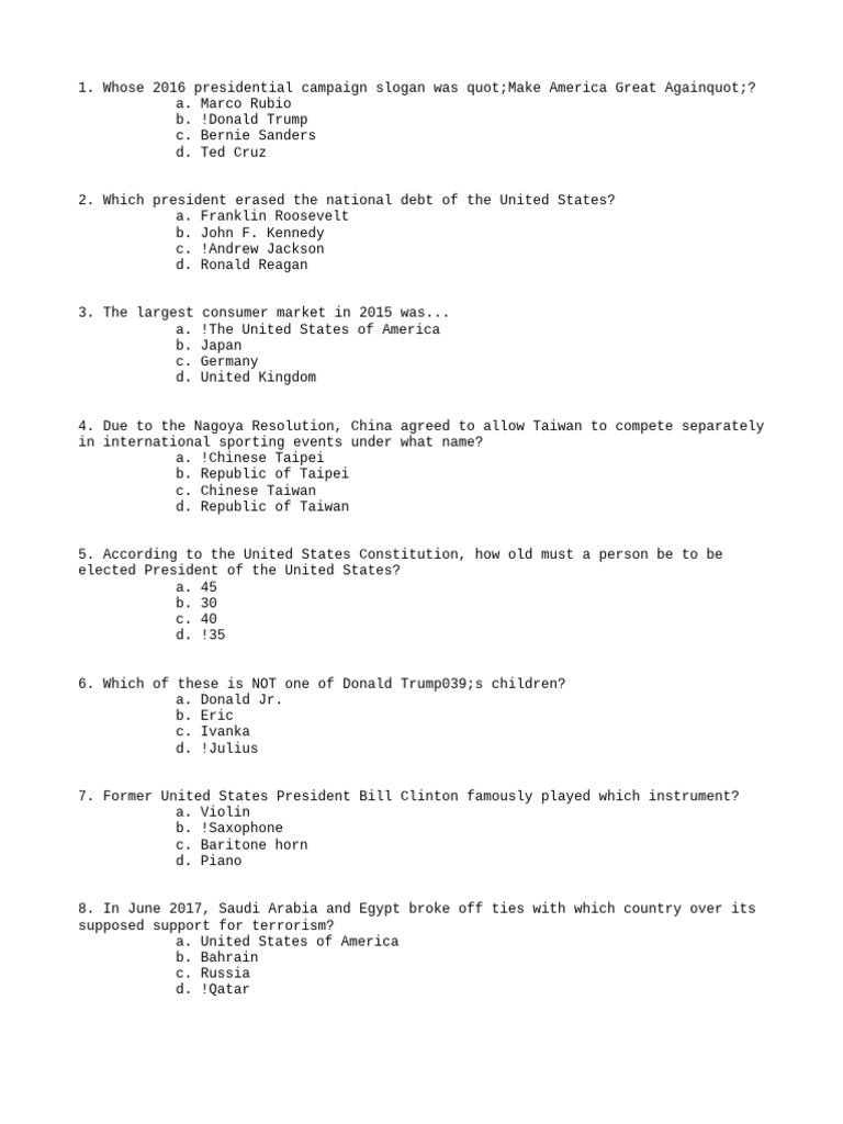 CS223 Assignment Spring 2024 10 | PDF | Presidents Of The United States ...