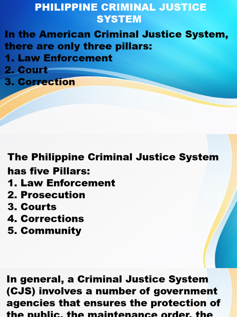 Philippine Criminal Justice System 2 | PDF | Crime & Violence | Crimes