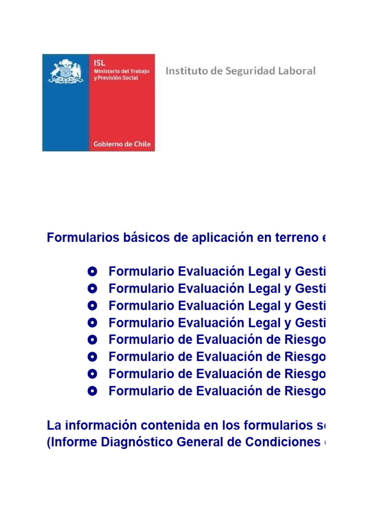 Form - Eval - Gral - GSST - Final 2011. | PDF | Agua | Business