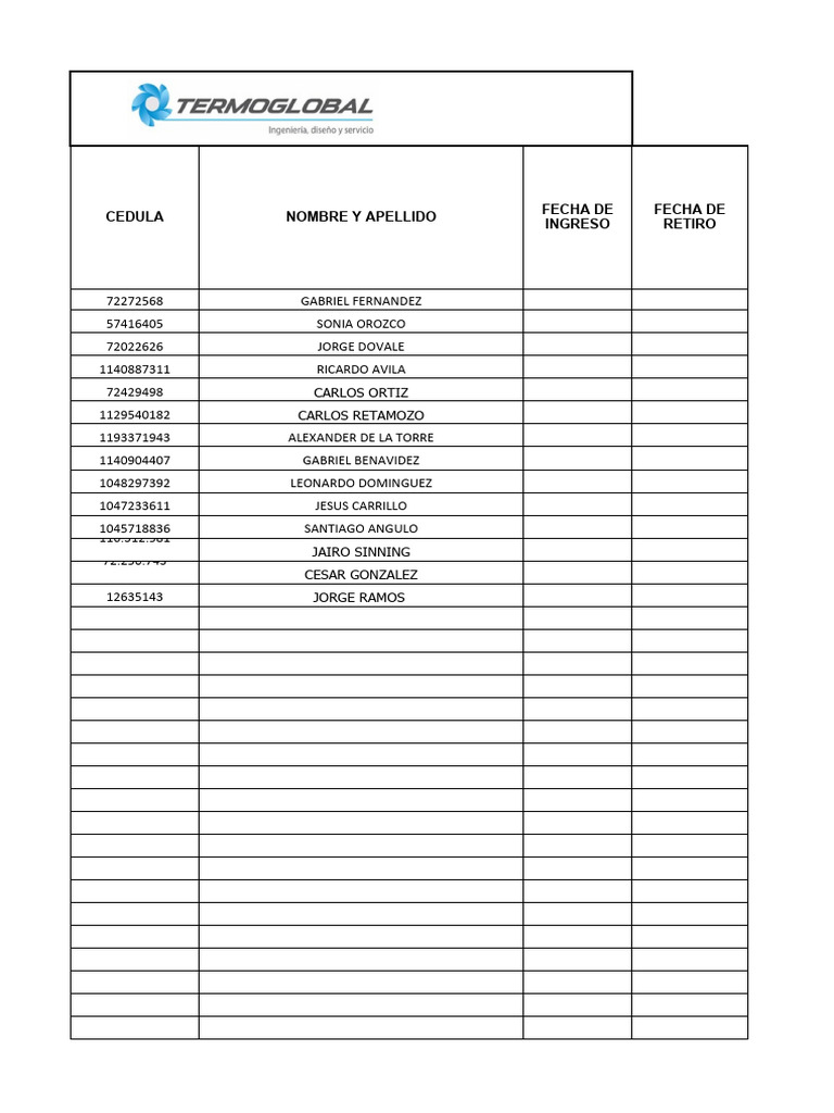FT-SST-006 Formato de Control de Capacitaciones | PDF