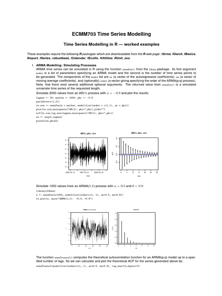 Timeseries Examples | PDF | Statistical Inference | Statistical Analysis