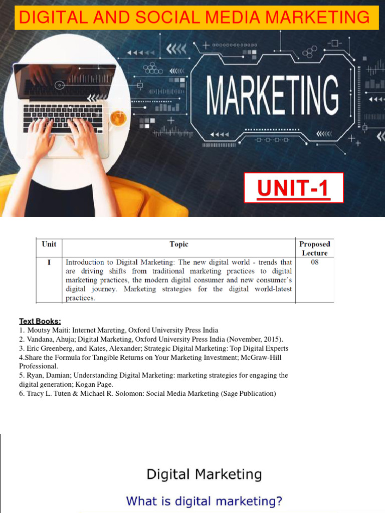 DSMM unit 1 | PDF | Digital Marketing | Marketing