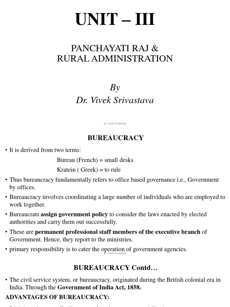 Rdap Unit Iii | PDF | Governance | Government