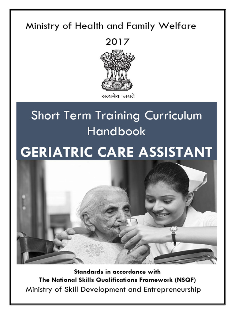 Short Term Training Curriculum Handbook - Geriatric Care Assistant - 1 ...