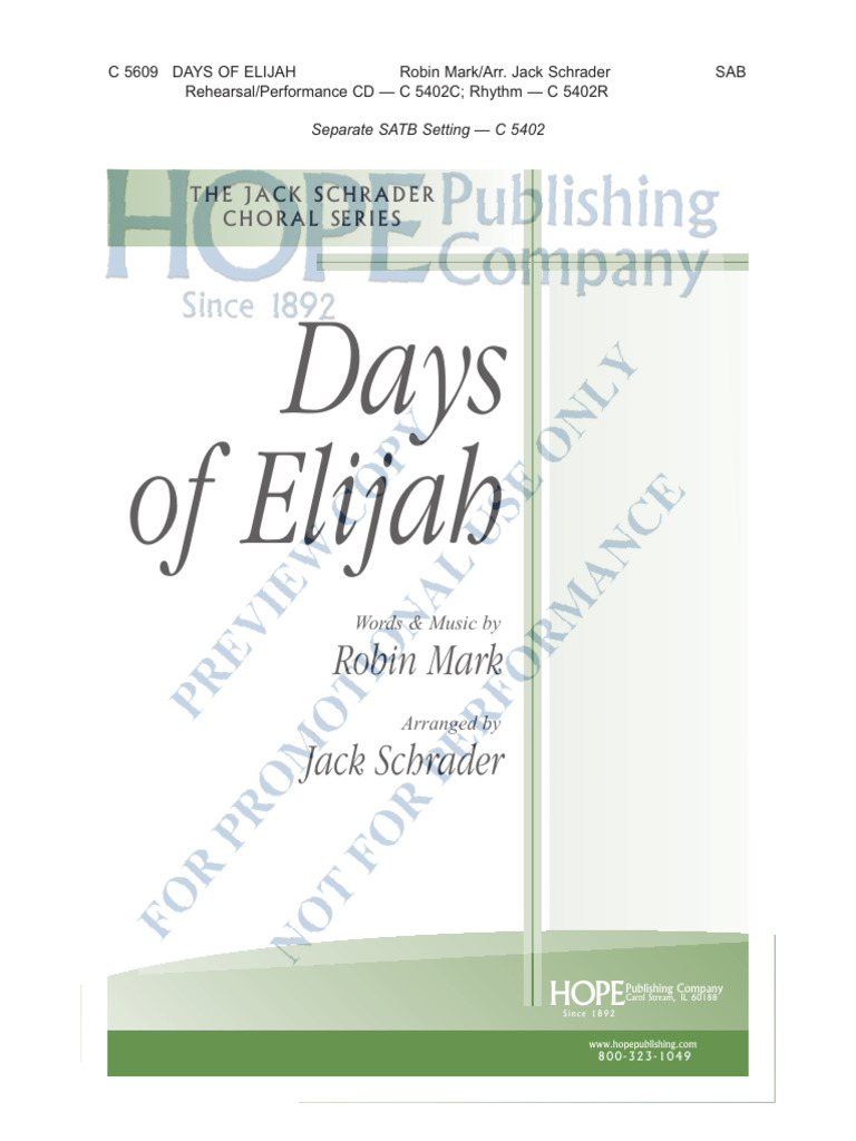 Days of Elijah | PDF | Jesus