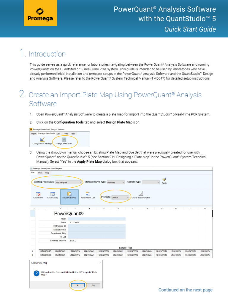 PowerQuant® Analysis Software Quick Start Guide FB241 | PDF | Microsoft Excel | Icon (Computing)