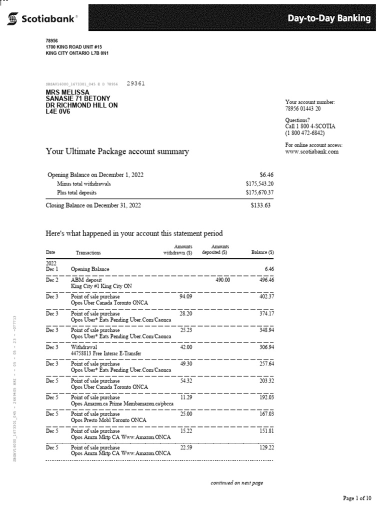 Statements | PDF | Banking Technology | Payments