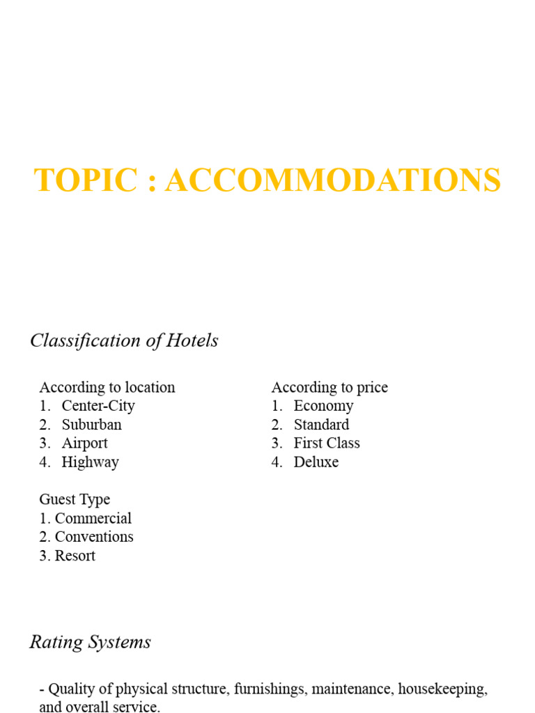 Accommodations | PDF