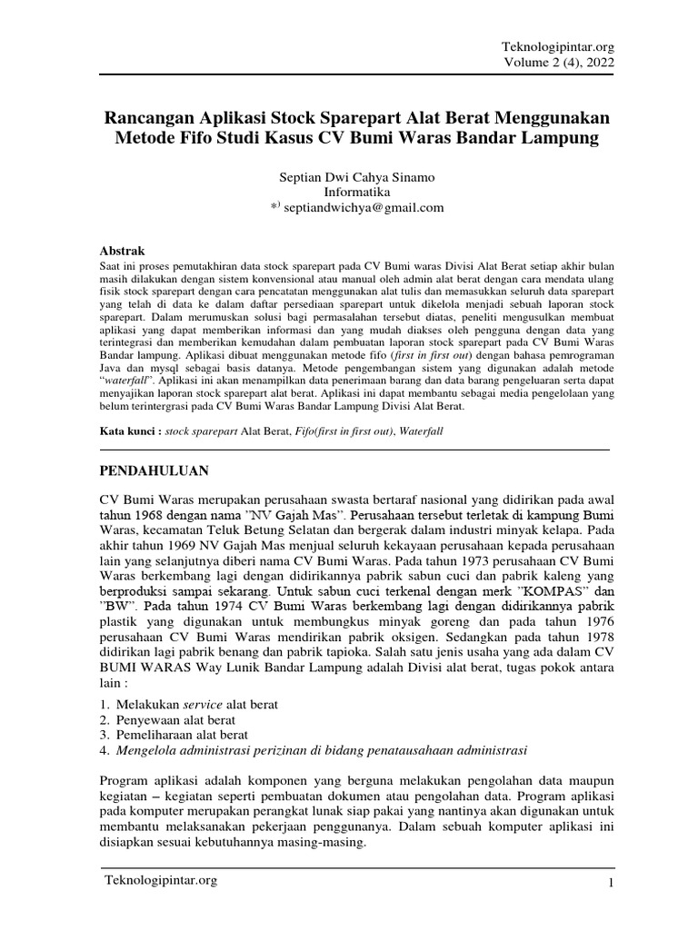 Septian Dwi Cahya Sinamo | PDF