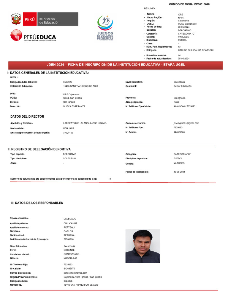 DP 00015698 | PDF | Documento de identidad | Privacidad