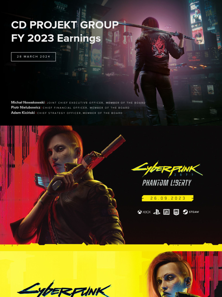 prezentacja-wynikowa-grupy-cd-projekt-fy-2023-en-1 | PDF | Financial Accounting | Economies