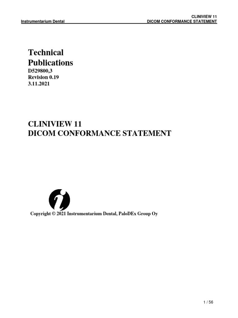 CLINIVIEW 11 DICOM Conformance Statement R3 | PDF | Computing | Computer Engineering
